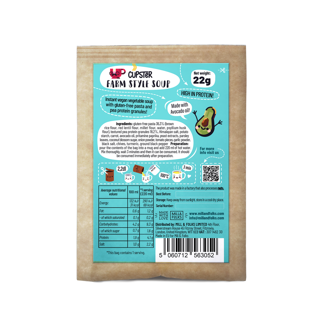 Cupster instant soups – Mill & Folks