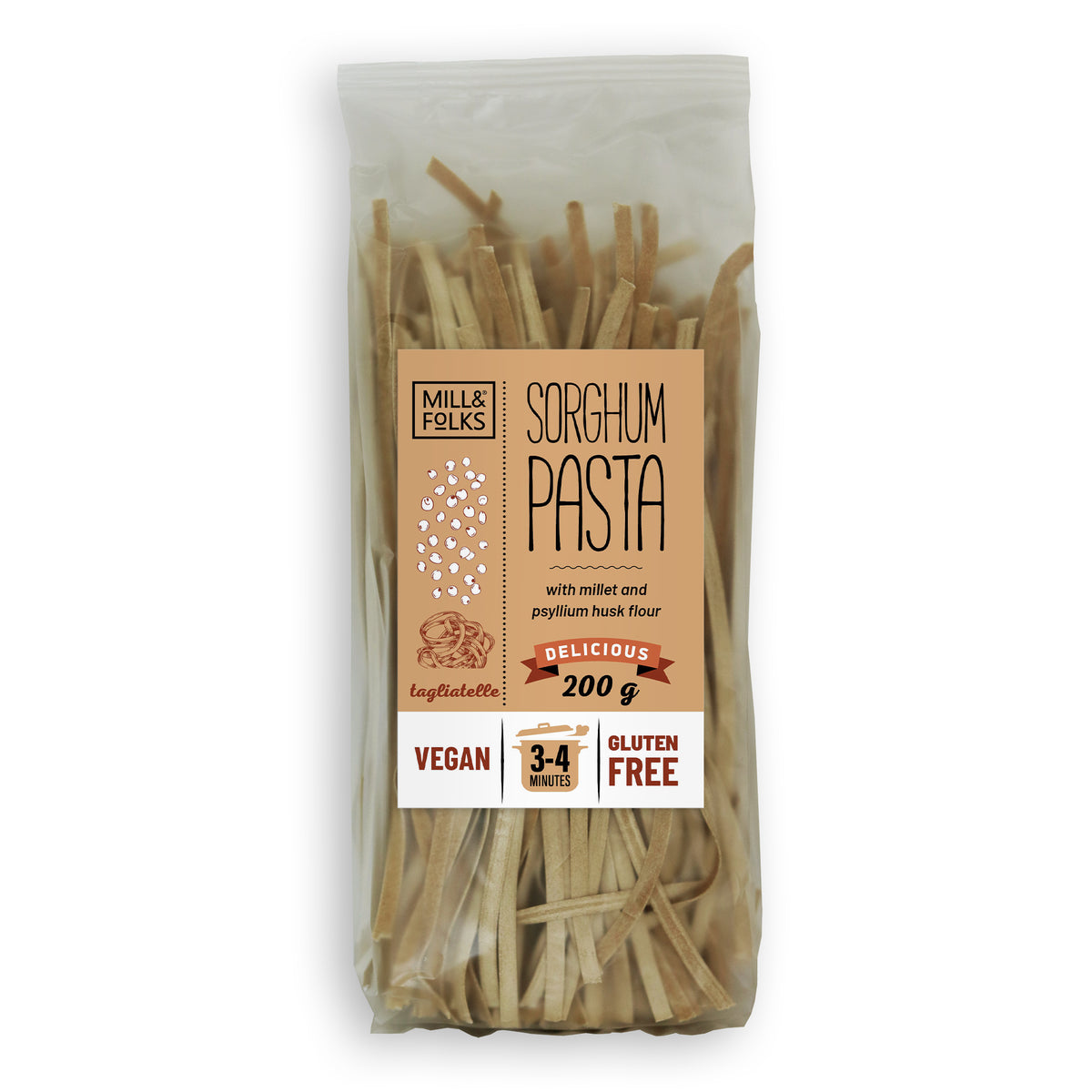 Sorghum pasta tagliatelle 200g – Mill & Folks